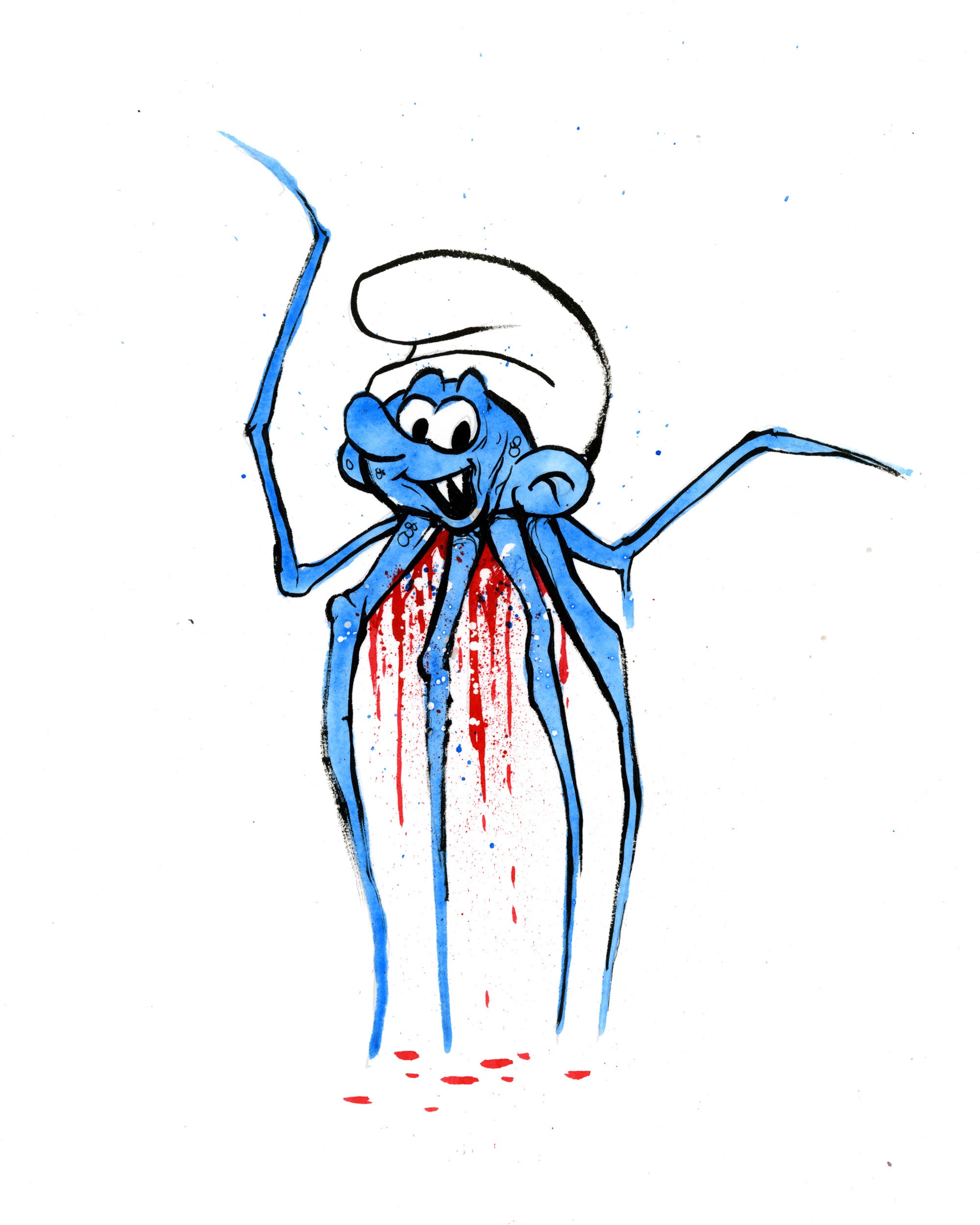 Alex Pardee - "No-Longer Smurf #12" – harmanprojects